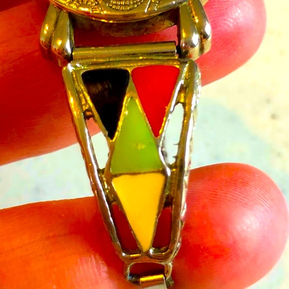 Collezie | Accessories | Vintage Collezie Womens Art Deco Watch Enamel ...